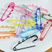 15 Colors,enamel Metal Safety Pin,colorful Safety Pin With 3 Loops,pins ...