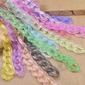 27.5“ Chunky Chain Links,plastic Open Chain Links,curb Chain Links ...