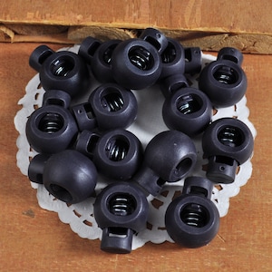 10-100pc Plastic Single Hole Round Cordlock,toggles Stopper,18mm ...