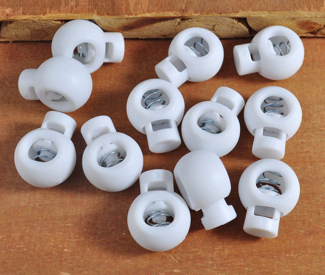 10-100pc Plastic Single Hole Round Cordlock,toggles Stopper,18mm ...
