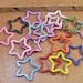 10,20,50pcs Star Key Rings,colorful Key Rings,star Shaped Keyring,split ...
