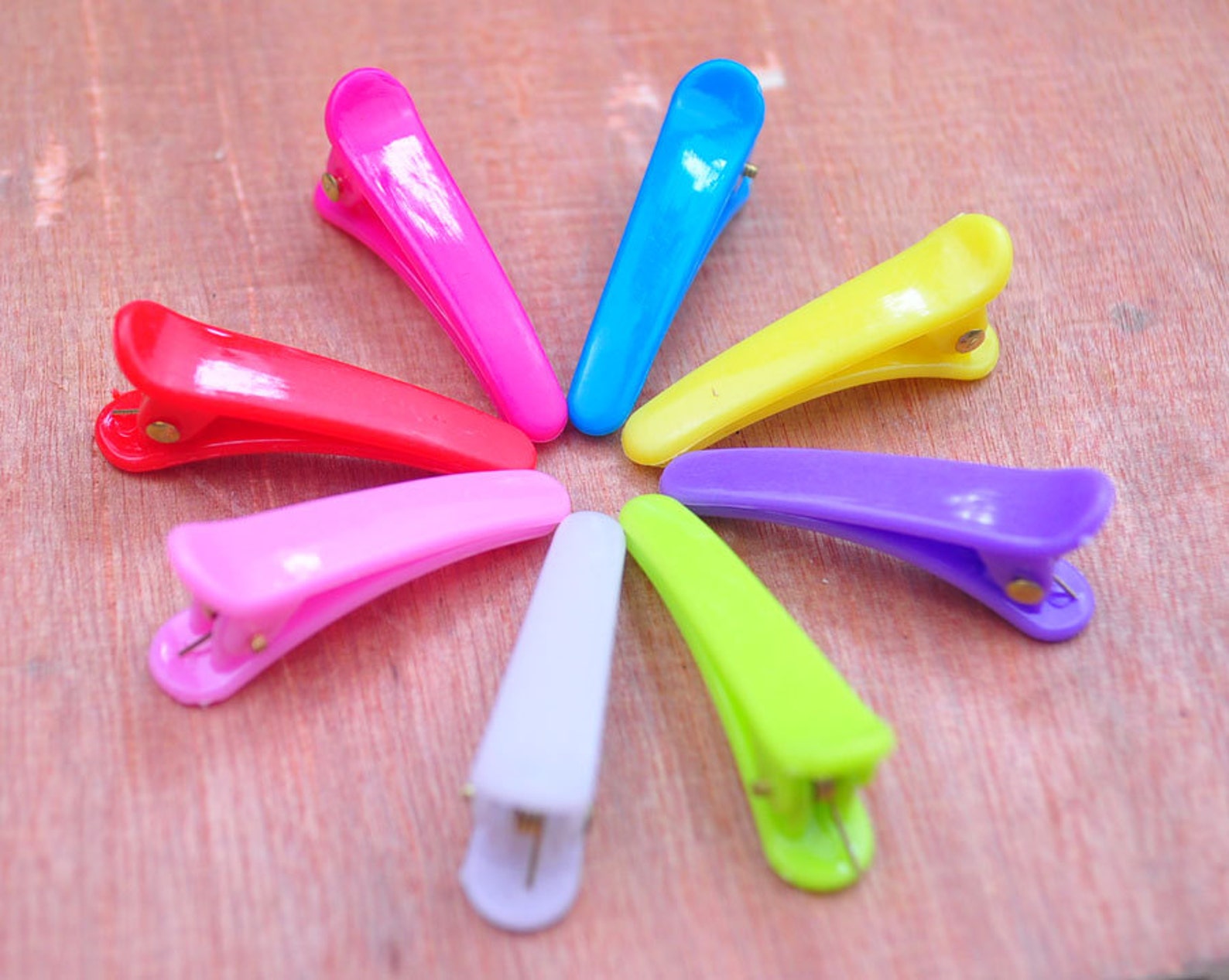 Candy Plastic Hair Clips50PCS Plastic small alligator hair | Etsy