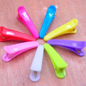 Candy Plastic Hair Clips--50pcs Plastic Small Alligator Hair Clip ...