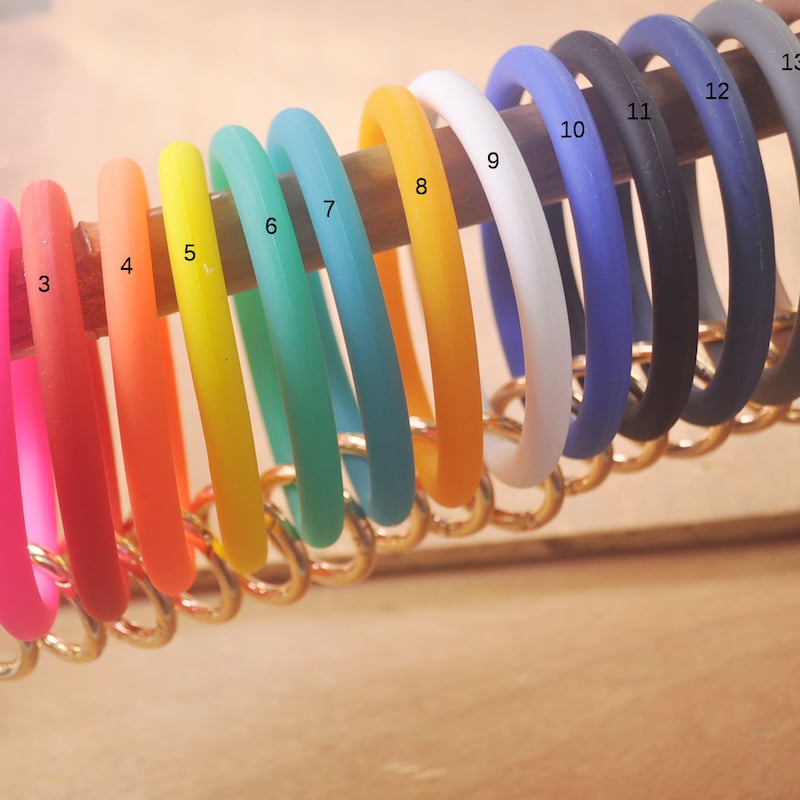 Silicone Wristband Keychain - Etsy