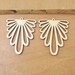 10pcs Wood Drop Pendants,natural Flower Wood Earring Pendant,wooden ...
