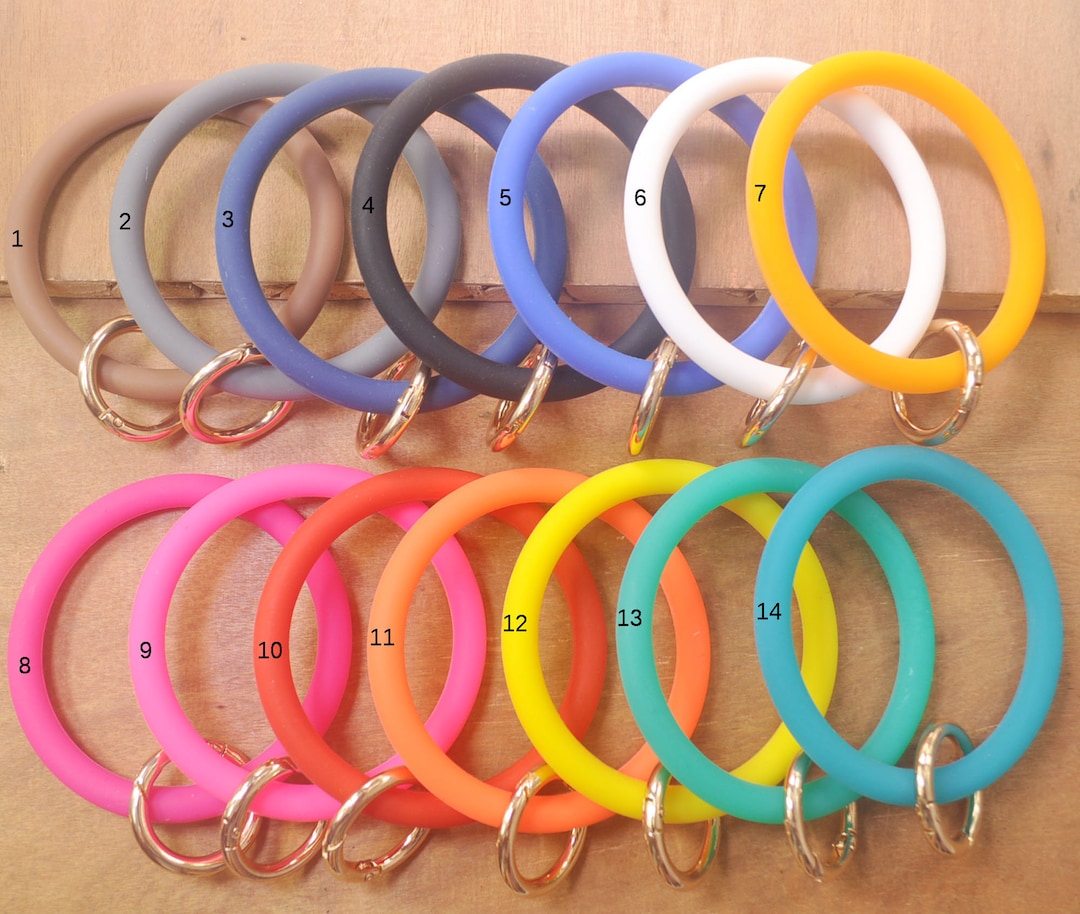 Silicone Bangle Bracelet Keychain,key Saver,lanyard Bracelet,keyring ...