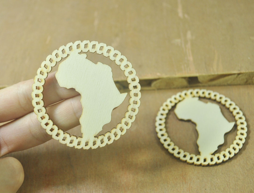 10pcs Round Wood Pendants,african Map Wood Earring,unfinished Wood ...