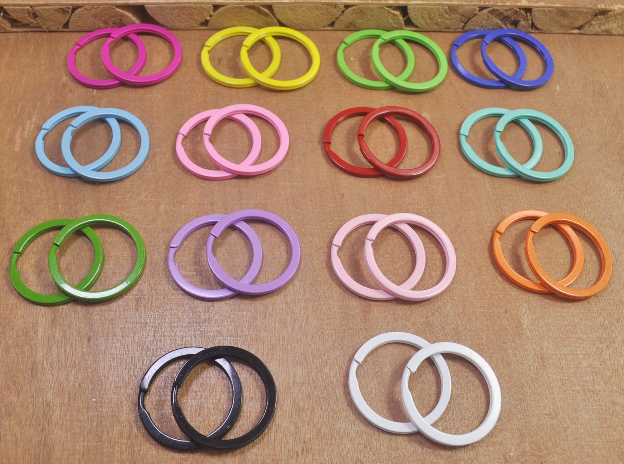 10 pieces key rings30x3mm metal ring Key Chain Supply | Etsy