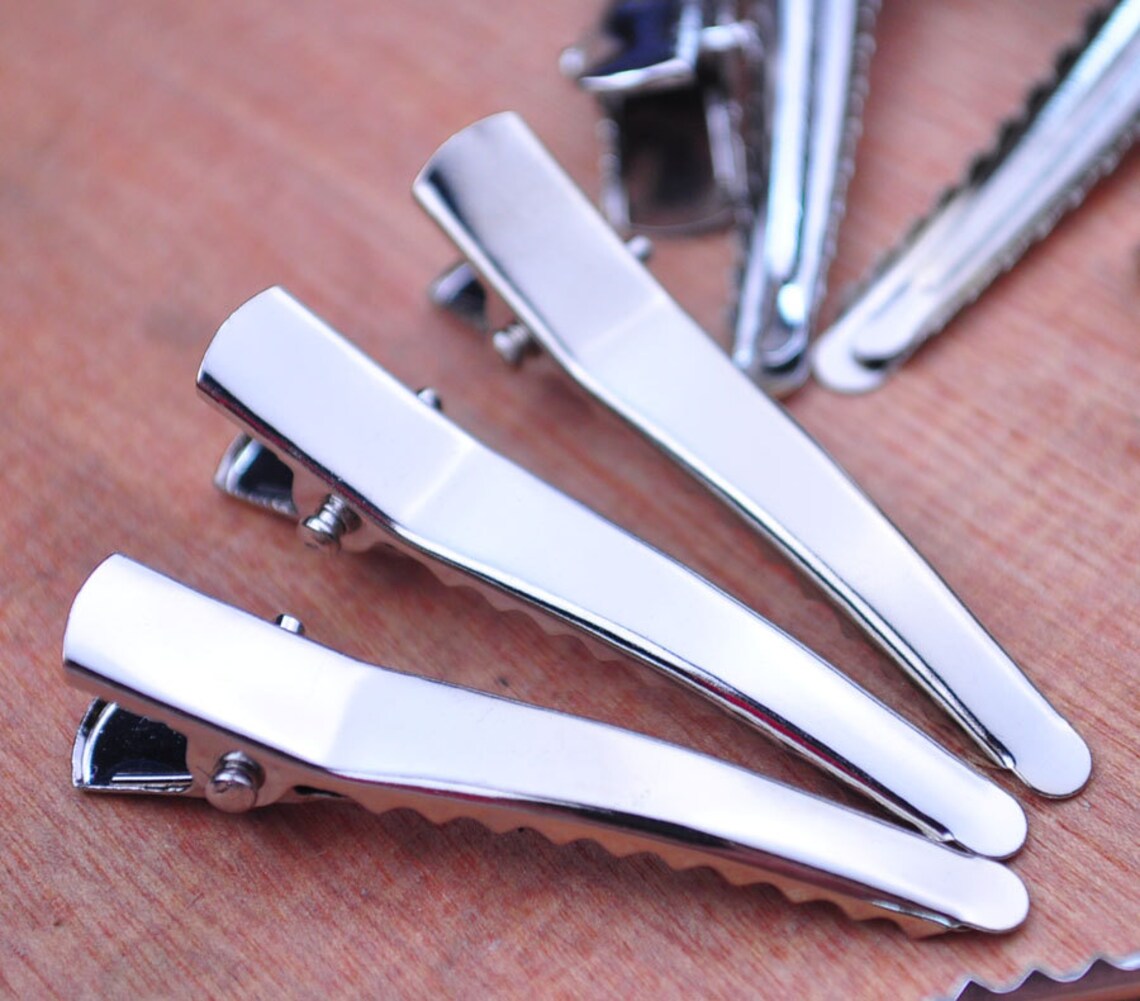 50pc Alligator Clips With Teeth in Black Tone 1.75 Inch/4.5cm | Etsy