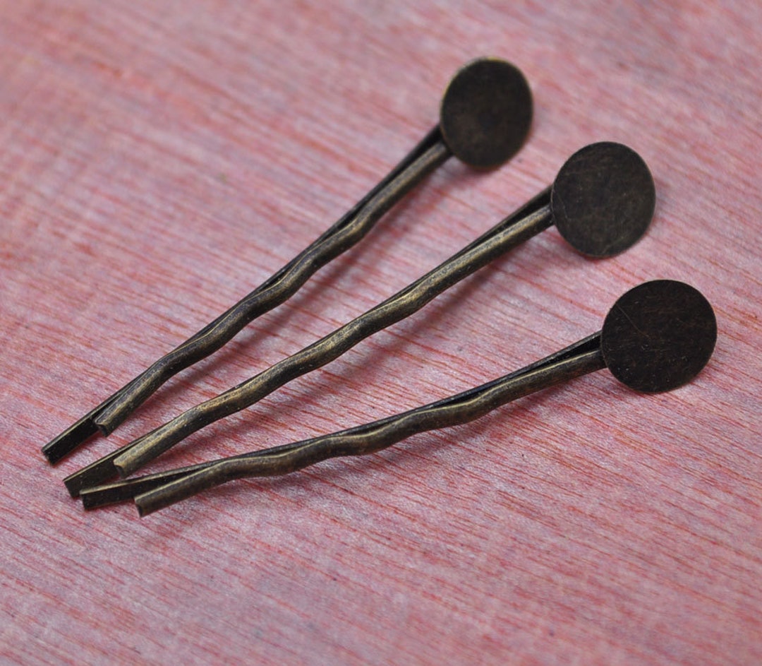Antique Bronze Bobby Pin,wholesale Lot 100pcs Bronze Metal Bobby Pins ...