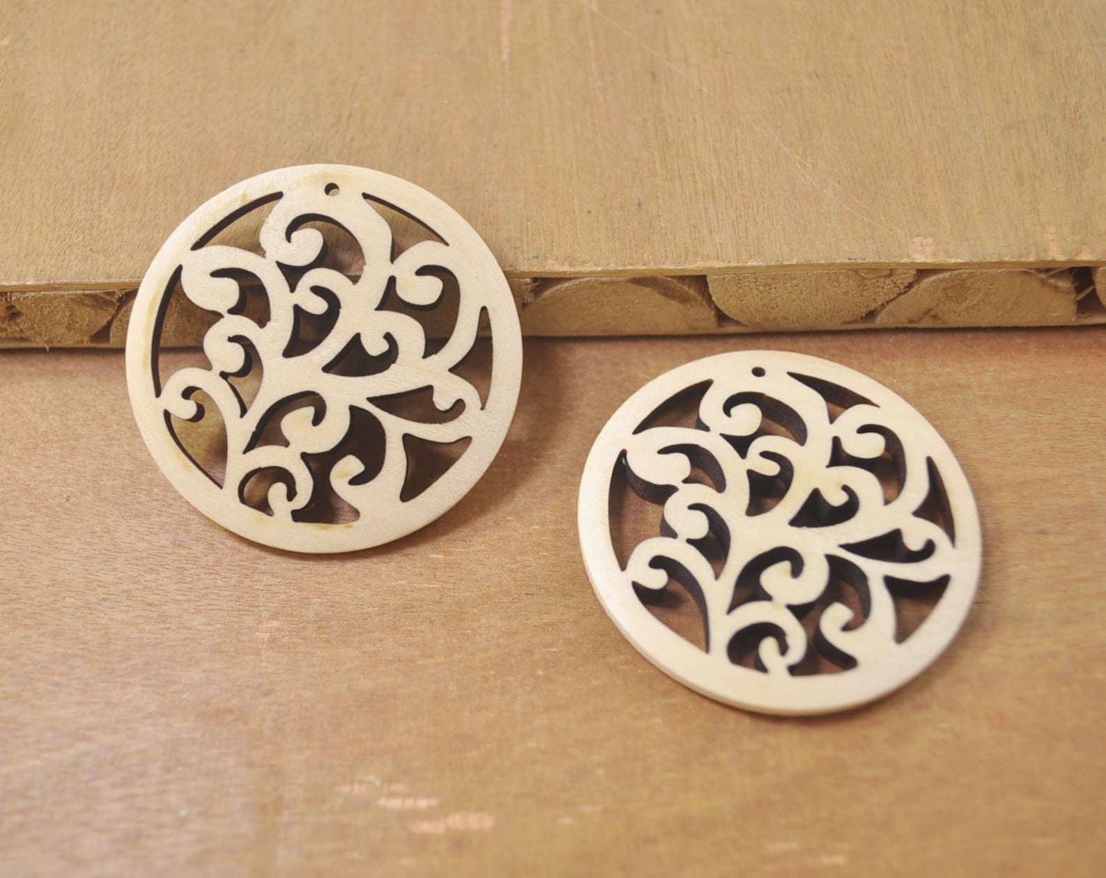 10pcs DIY Wooden Earrings,flower Wood Earring,unfinished Wood Earrings ...