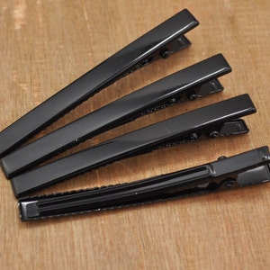 Wholesale Hair Clips/50pcs Black Slim Alligator Clips/barrette Hair ...