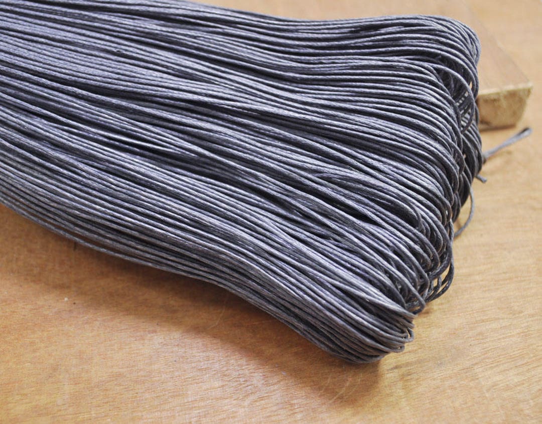 20 Yards /50 Yards Gray Waxed Cotton Cord,1mm Macrame Cord,nacklace and ...
