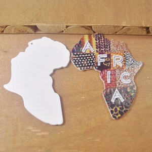6pcs DIY Wooden Earrings,african Wooden Earring,african Map Earrings ...