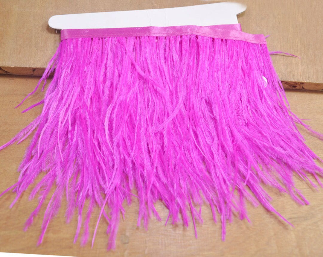 Feather,bright Pink Ostrich Feather,1 Yard /2 Yards /5 Yards /10 Yards ...