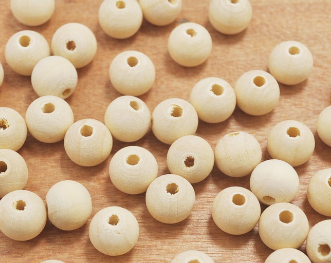 35mm Large Round Wood Beads Unfinished Wood Beads Craft - Etsy