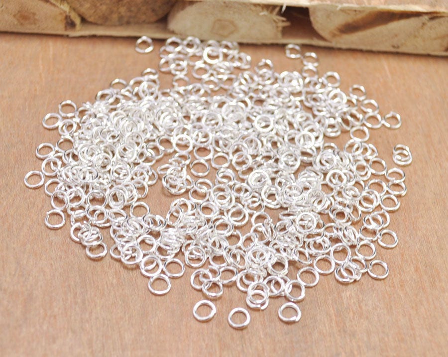 400pcs Silver Jump Rings/4mm Silver Plated Open Jumpring/chain | Etsy