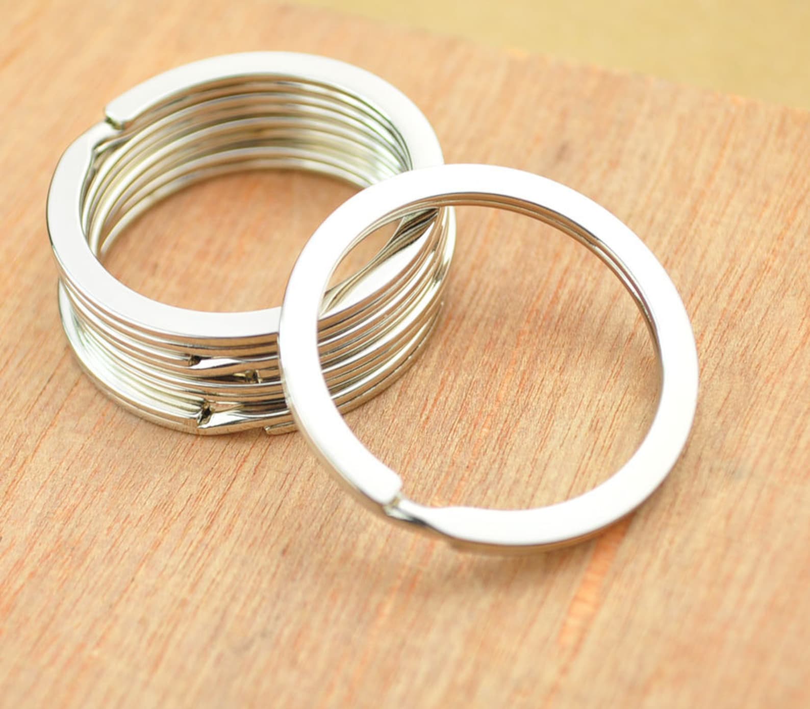 Silver Keychain Ring Clasps20pcs Wholesale Key Ring | Etsy