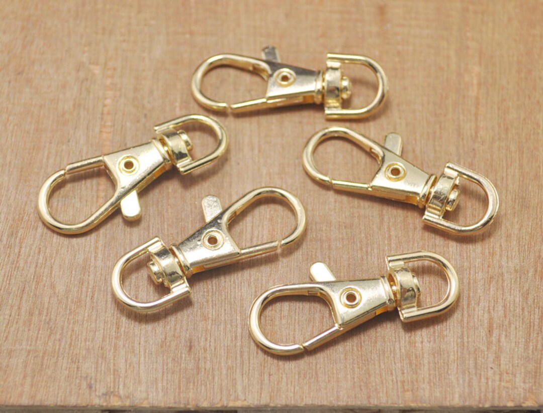 Gold Key Clasps,10pcs Gold Keychain Clasp Findings Connector,metal ...