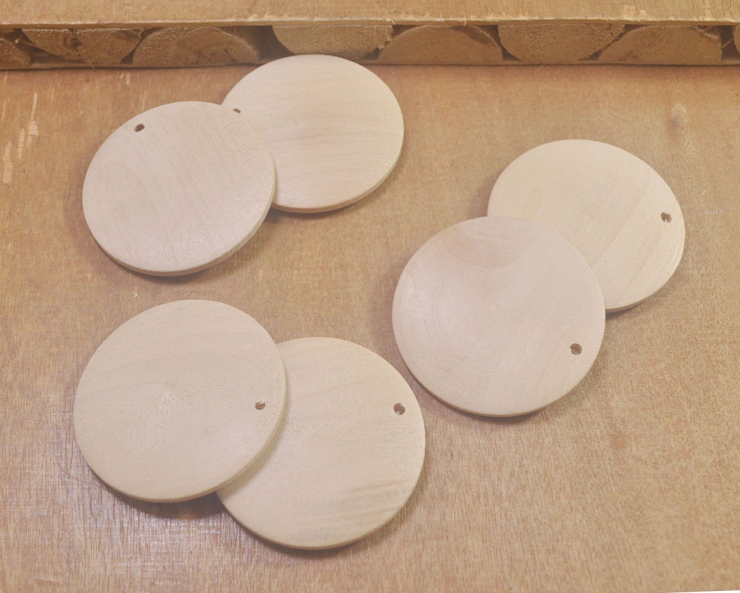 Round Wood Pendant,50pcs Unfinished Wood Pendants,natural Wood Pendant ...