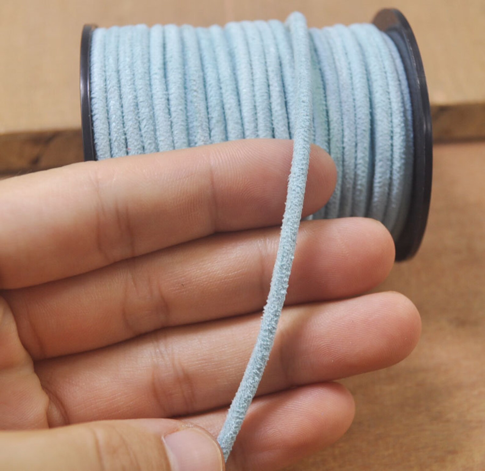 Newround Cord1/2/3/4/5yards 3mm Light Blue Faux Suede Cord - Etsy