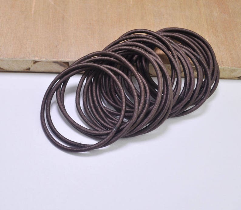 DIY Hair Elastics50pcs or 100pcs Elastic Cordcoffee Hair - Etsy