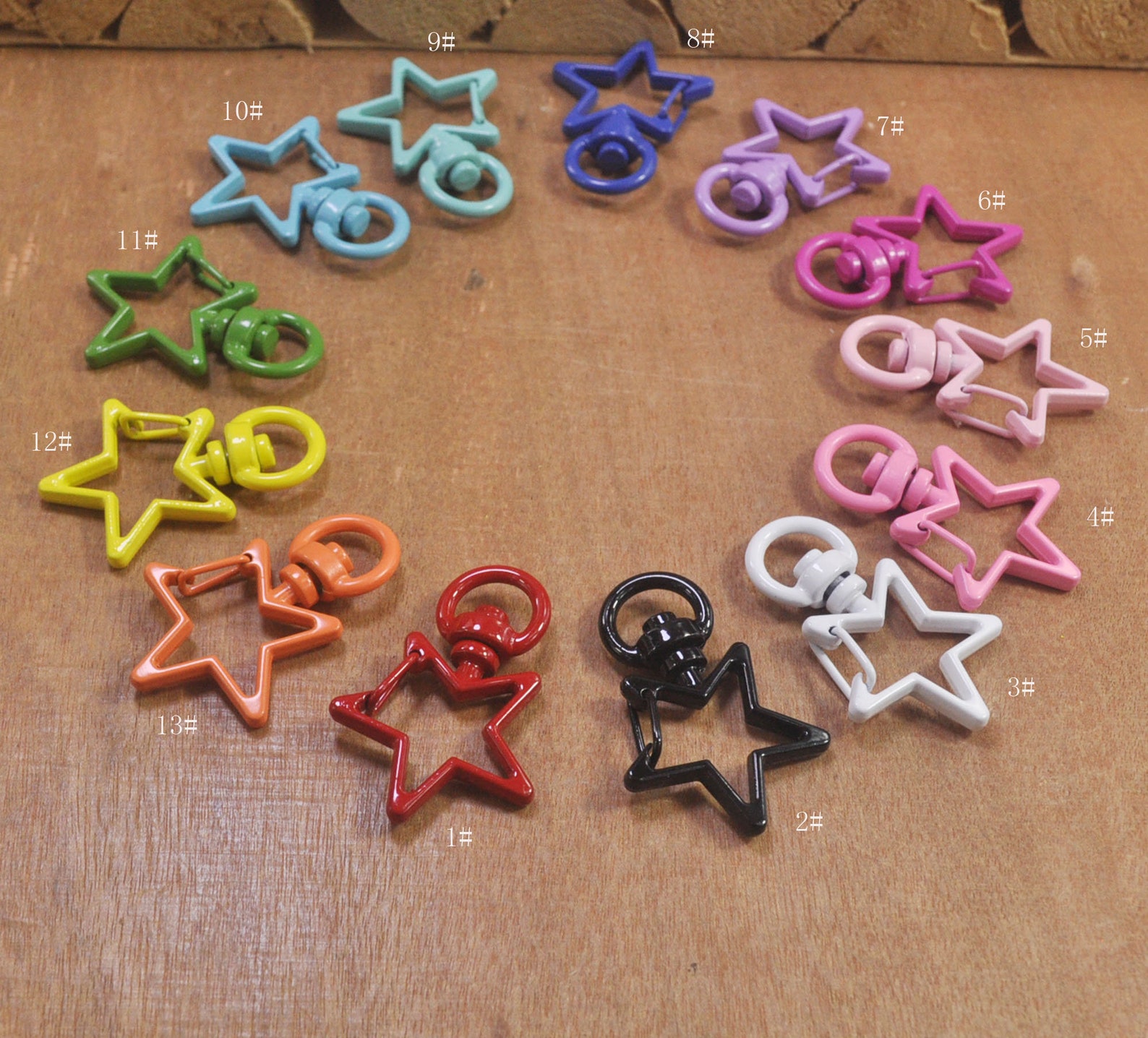 10pcs Star Shaped Swivel Snap Hook Key Chain Swivel Clasp - Etsy