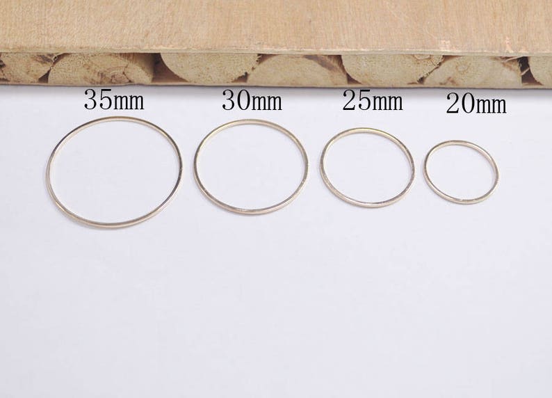 100pcs 20mm 25mm 30mm 35mm 40mm KC Gold Plated Circle | Etsy