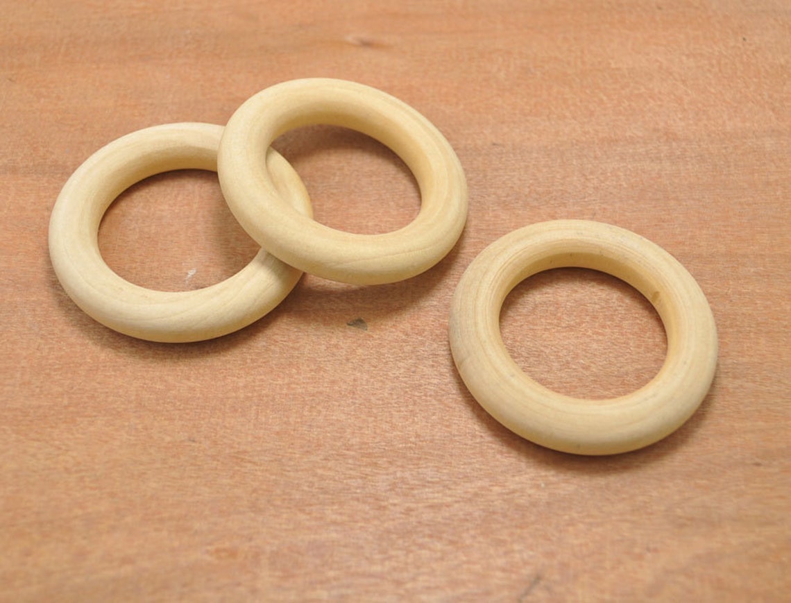 Wood Rings10pcs 55mm Unfinished Wooden Rings Salewooden Ring - Etsy