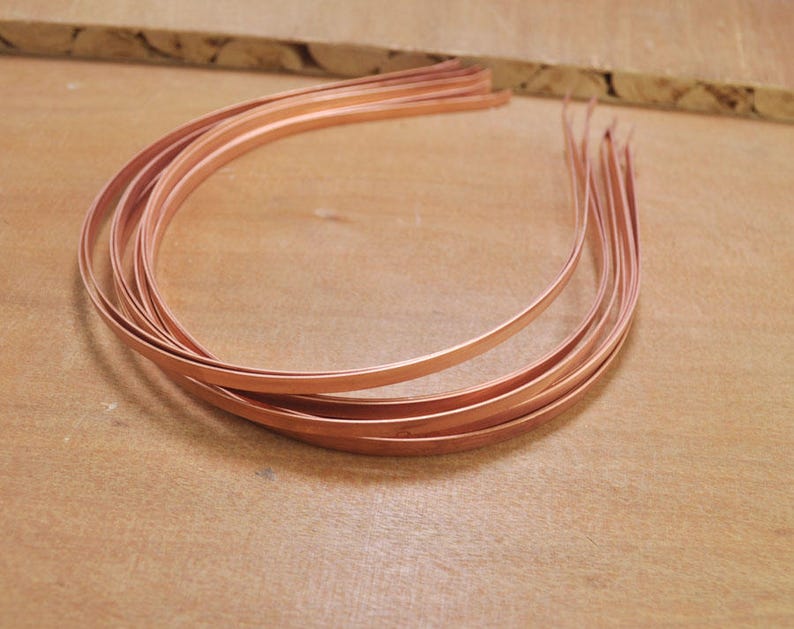 10pcs 6mm Copper Headbands,metal Headband, Plain Headband, Hair Hoop ...