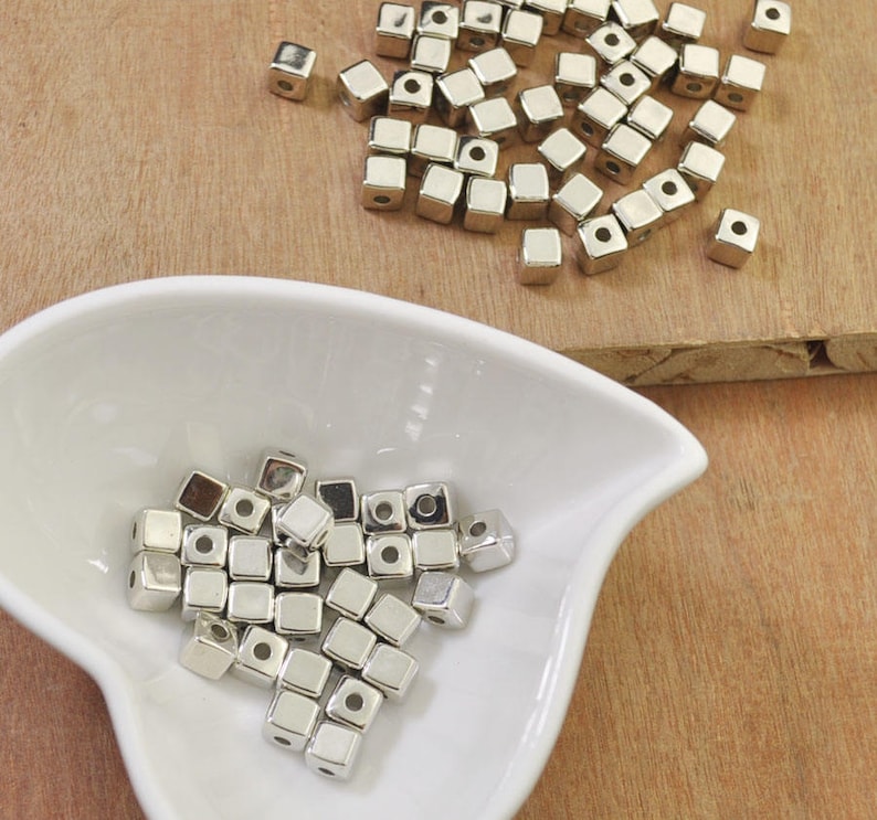 Wholesale 200pcs 6mm White K Square CCB Plastic Spacer - Etsy