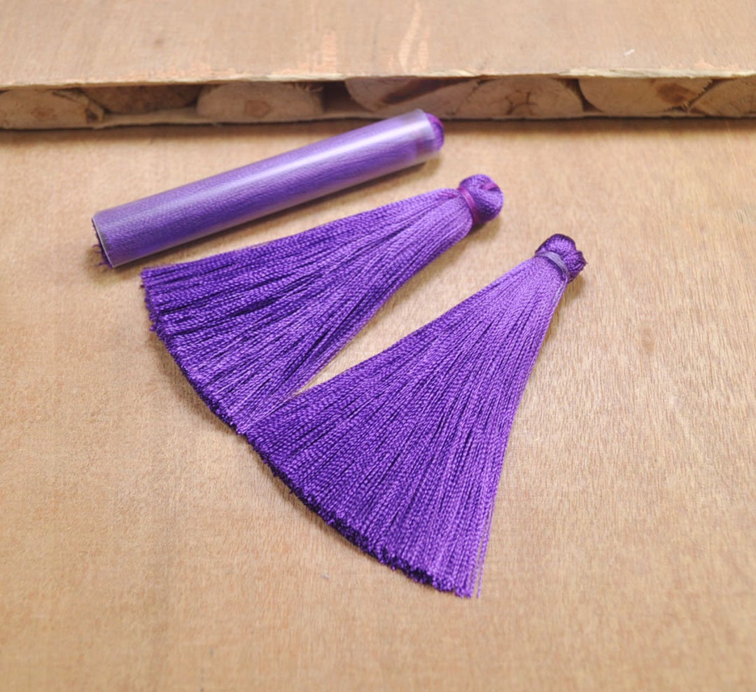 Purple Tassel,70mm Tassel Pendant,2pcs/10pcs Silk Tassels,purple Tassel ...