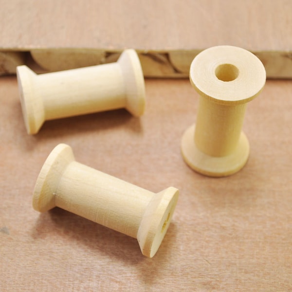 Wooden Spools - Etsy