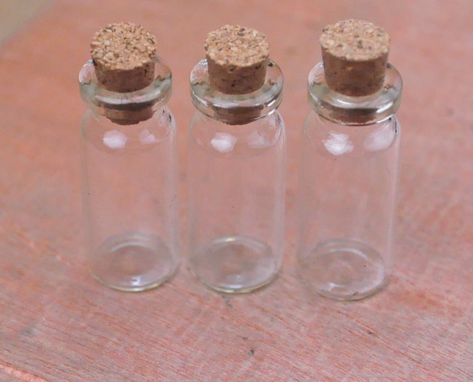 50pcs Glass Bottle/Small Glass Vials/ Glass Charms/Bottle | Etsy