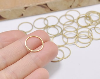 50pcs 35mm Raw Brass Circle Ringsround Brass Cut Tube Circles | Etsy
