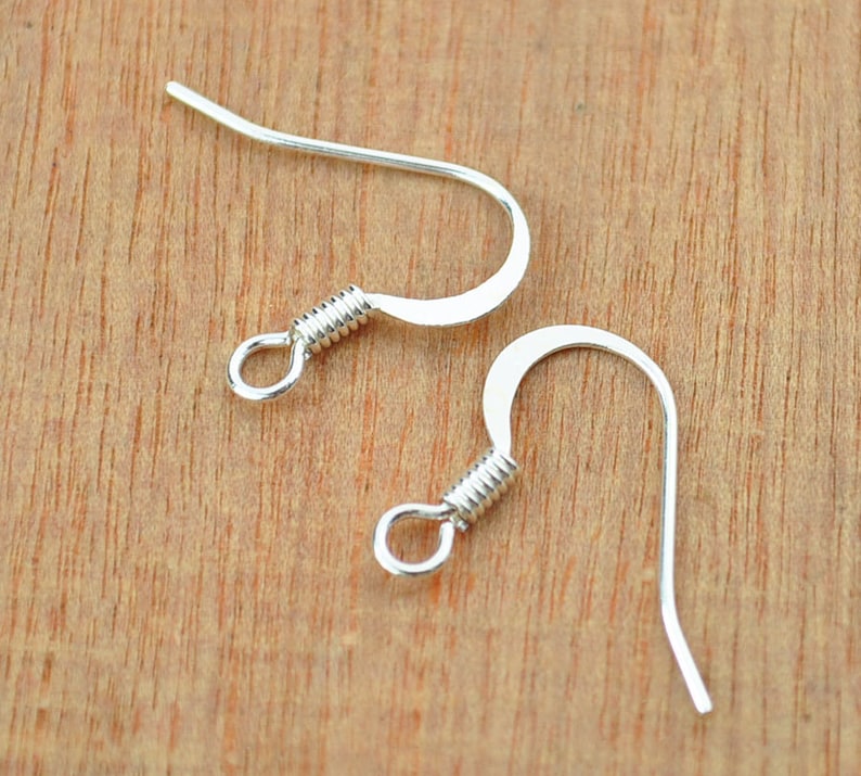 Silver Plated Earwiresilver Ear Hooks 100 Pcs 50 Pairs - Etsy