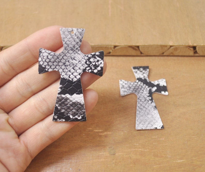8/20/50 Mixed Color Snake Skin Leather Cross for - Etsy