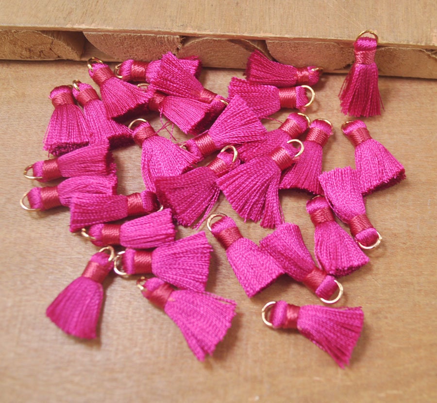 20pcs 0.9 of Rose Mini Tassels DIY Craft | Etsy