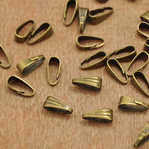 Bronze Necklace Bail - Etsy