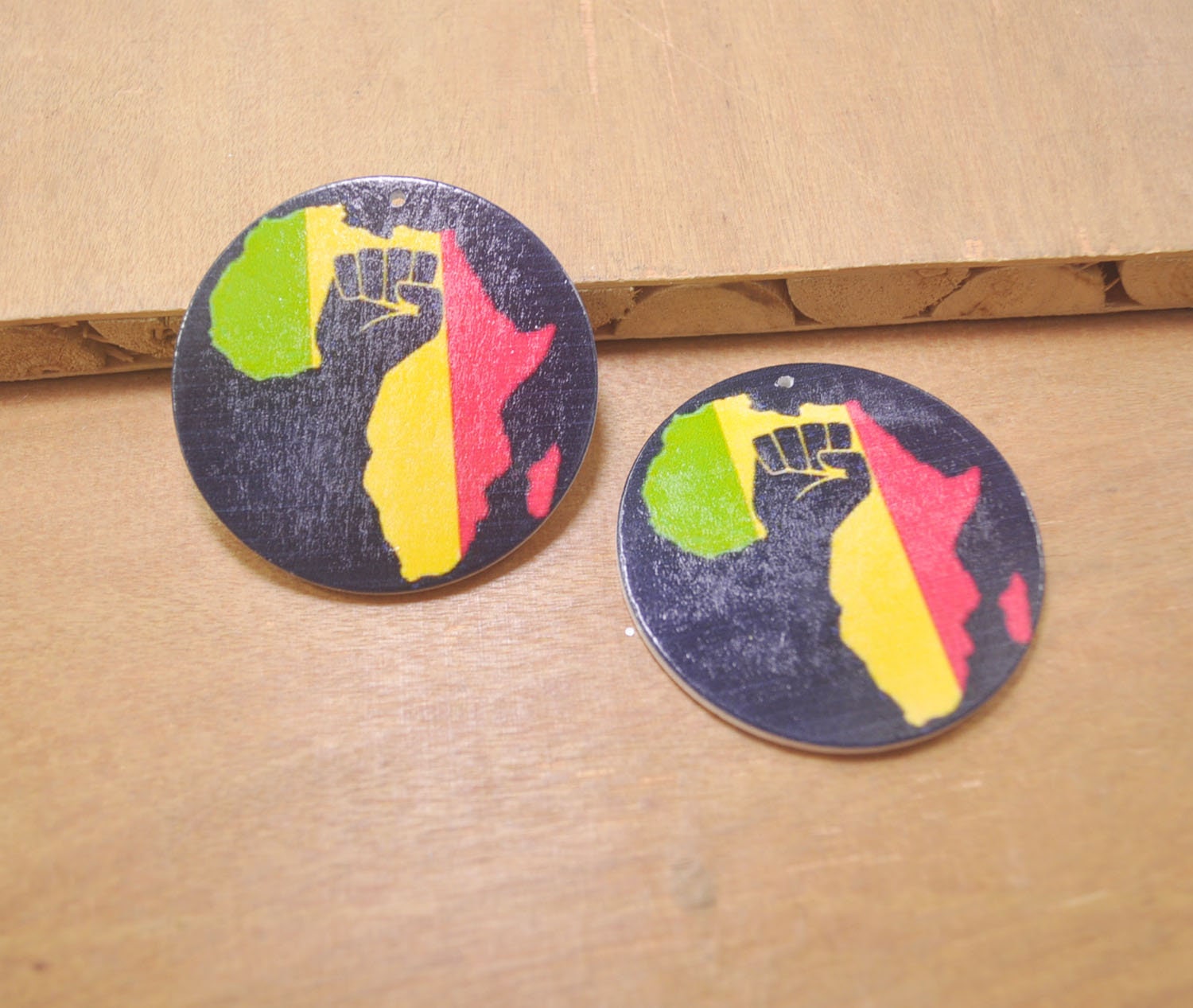 6pcs DIY Wooden Map Earringsafrican Wood Earringafrican Map - Etsy