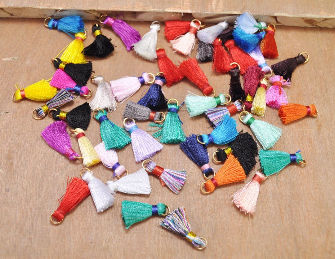 20pcs 0.9" of Mini Tassels DIY Craft Supplies,jewelry Tassels,silk ...