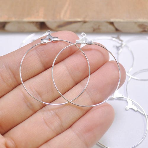 20pcs/50pcs Gold Plated Brass Base30mm/ 35mm/ 40mm Loop - Etsy