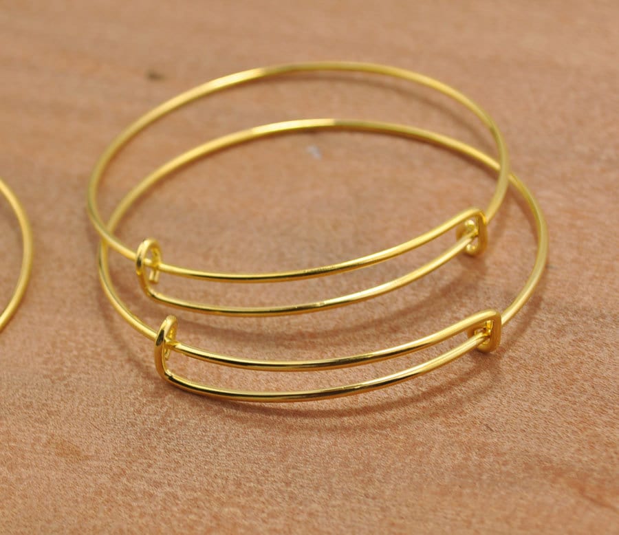 Wholesale Adjustable Bangle Bracelet100pcs Gold Adjustable | Etsy