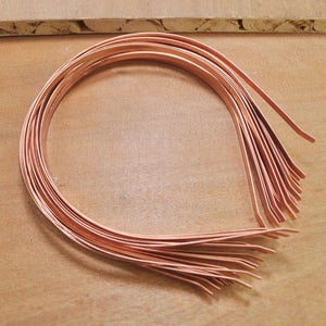 10pcs 5mm Copper Headbands,metal Headband, Plain Headband, Hair Hoop ...