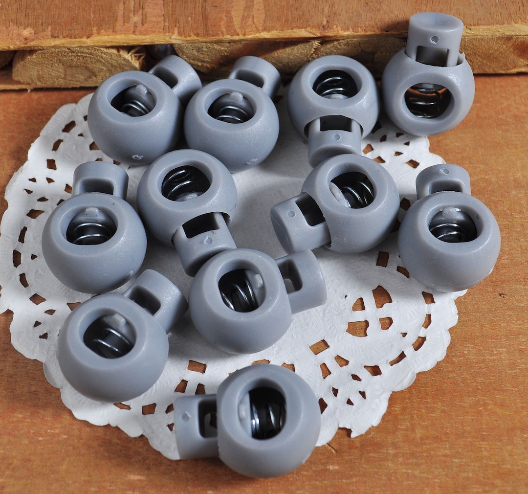 10-100pc Plastic Single Hole Round Cordlock,toggles Stopper,18mm ...