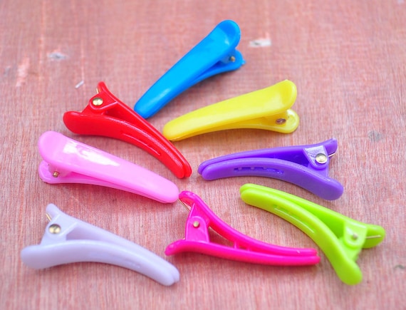 Candy Plastic Hair Clips50PCS Plastic small alligator hair | Etsy