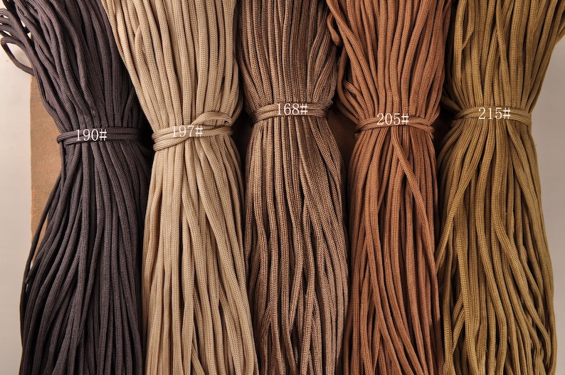 50 Colors Paracord Rope,4mm Braided Cord,craft Paracord, Soft and ...