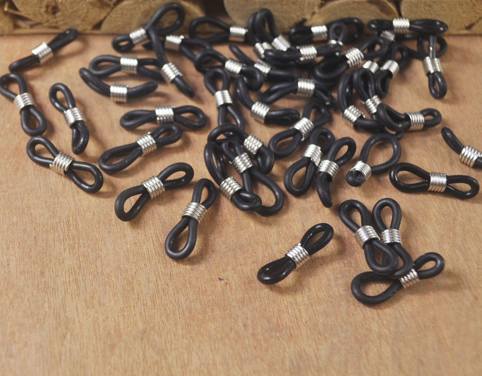 Black Eyeglass Holder,rubber Glasses Chain Holders,20pcs Eye Glasses ...