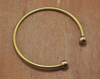 Adjustable Bangle Bracelet With Screw End Charm Bracelet - Etsy