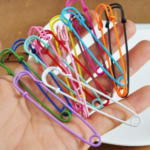 14 Colors,enamel Metal Safety Pin,colorful Safety Pin,big Pins ...